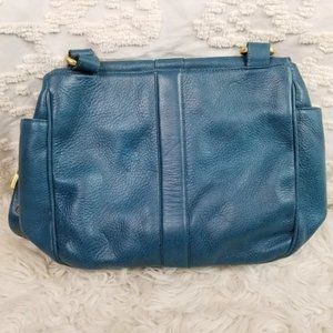 Brahmin | Bags | Brahmin Deep Teal Leather Satchel Purse | Poshmark